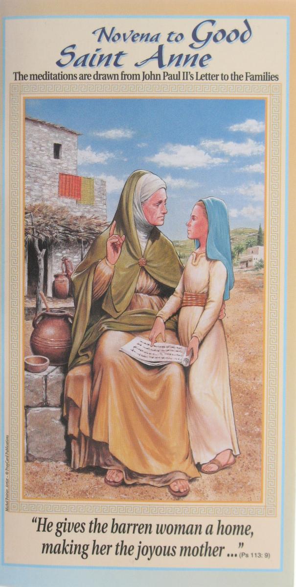 Good St. Anne Novena Laminated Pamphlet – Lumen Christi Books & Gifts